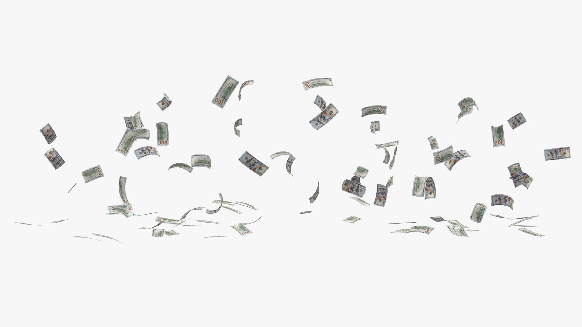 Flying Dollar Bills 3D - TurboSquid 1545760