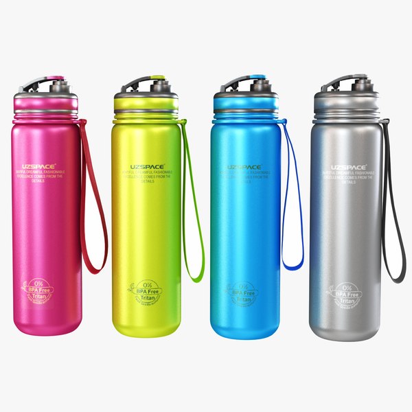 3D Water Bottle Colorfull - TurboSquid 1947556