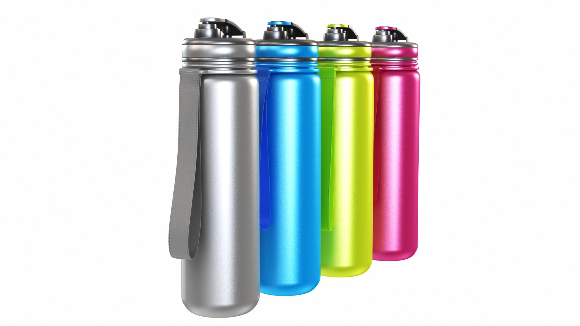 3D Water Bottle Colorfull - TurboSquid 1947556