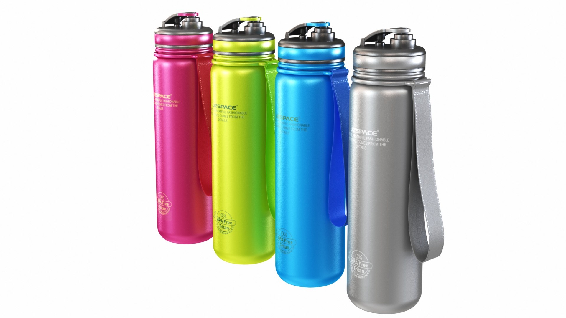 3D Water Bottle Colorfull - TurboSquid 1947556