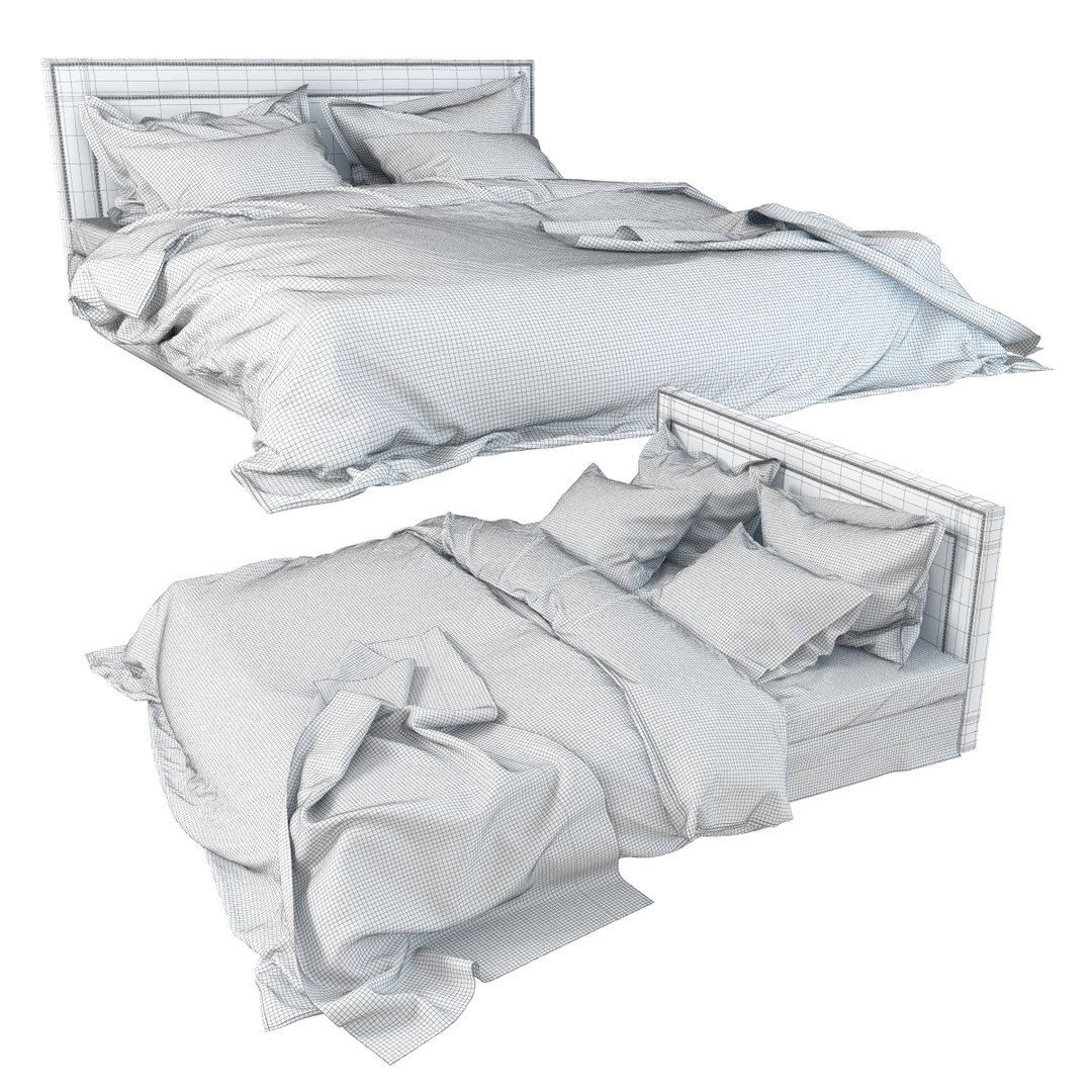 3d Photorealistic Realistic Bed Model