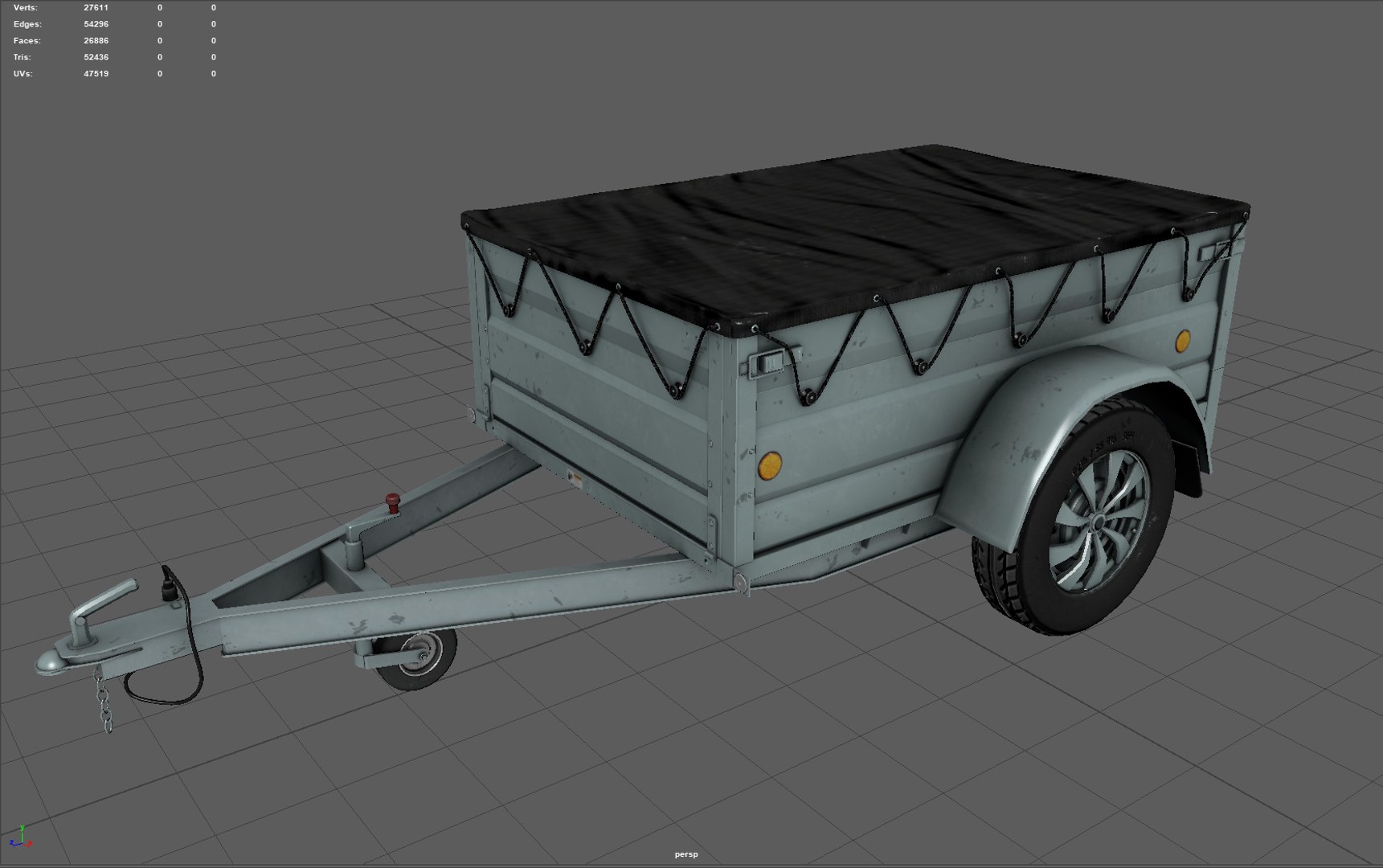 Car Trailer 3D - TurboSquid 2135868