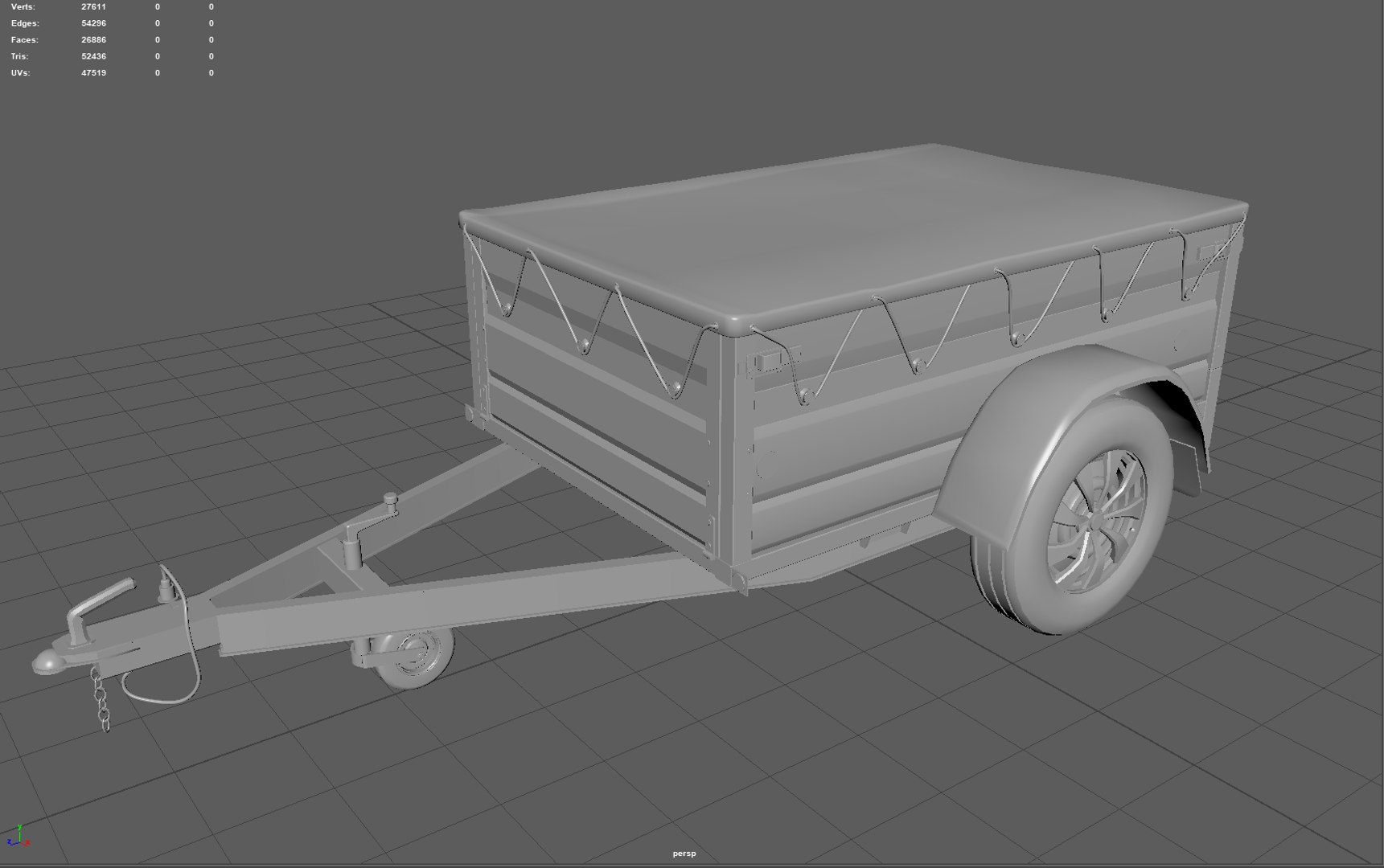 Car Trailer 3D - TurboSquid 2135868