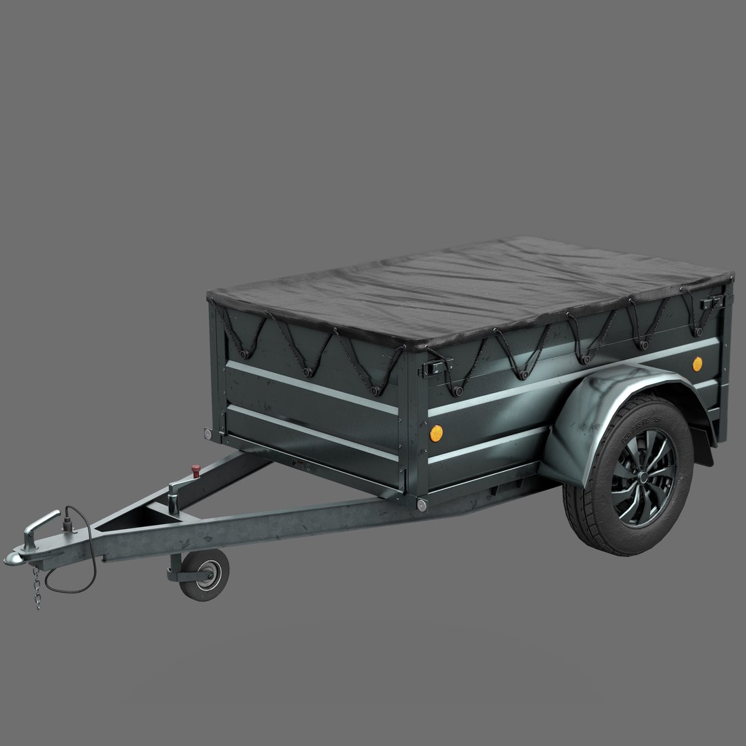 Car Trailer 3D - TurboSquid 2135868
