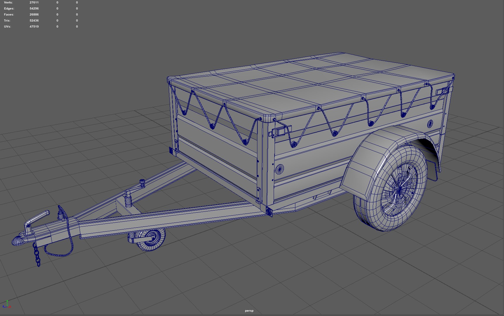 Car Trailer 3D - TurboSquid 2135868