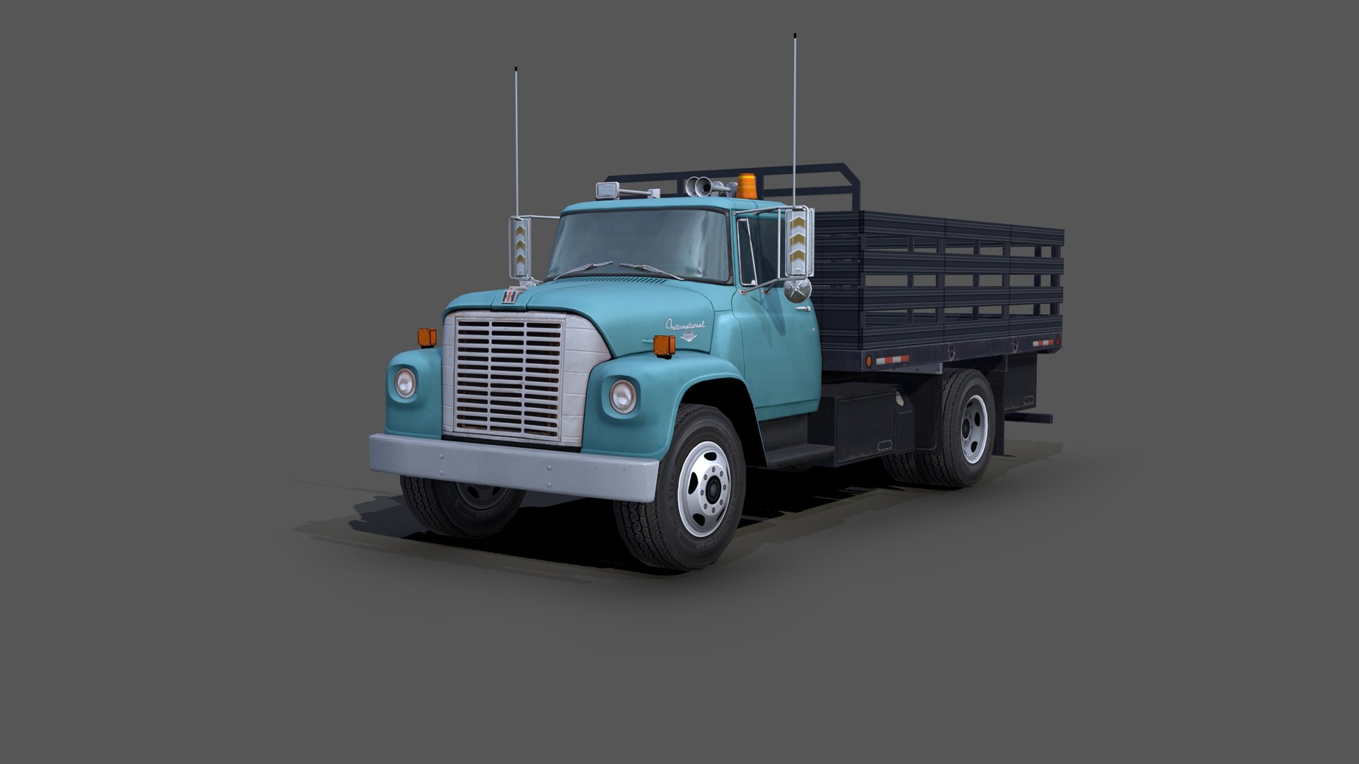 International Loadstar 1700 1968 flatbed truck s01 3D - TurboSquid 1951588