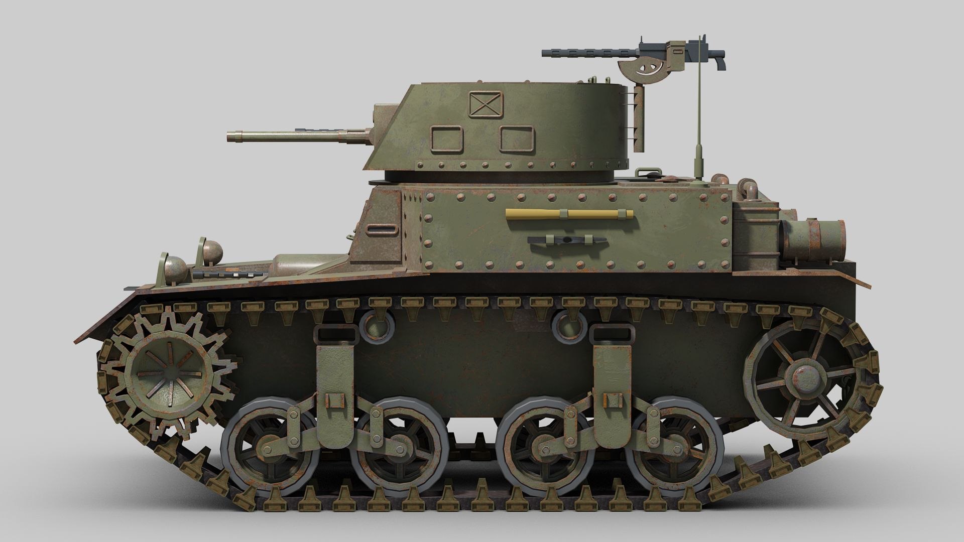 3D Model M1 Combat Car - TurboSquid 2417427