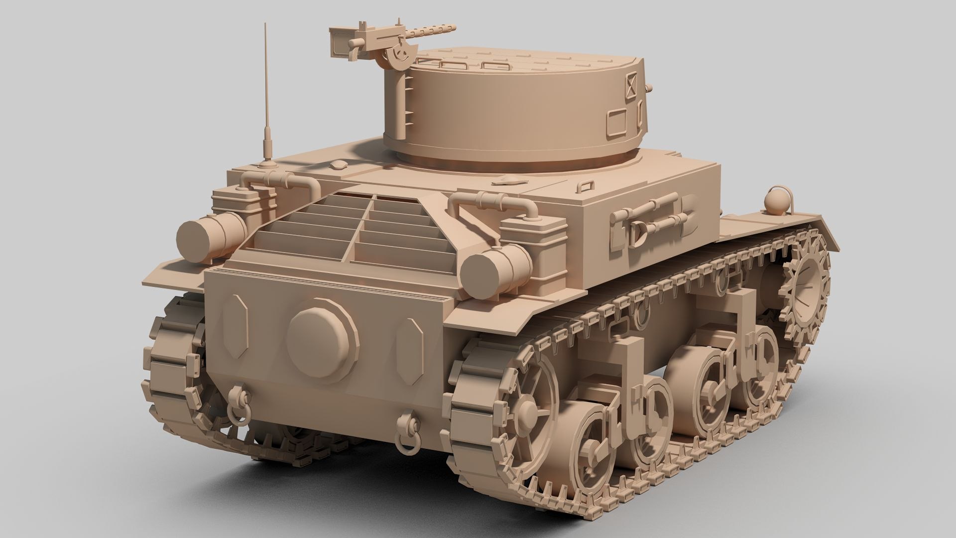 3D Model M1 Combat Car - TurboSquid 2417427
