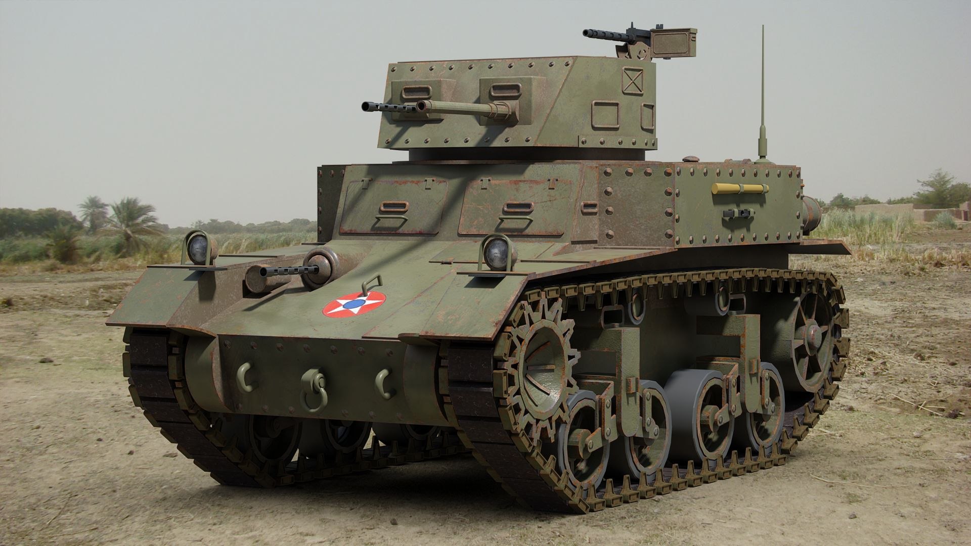 3D Model M1 Combat Car - TurboSquid 2417427
