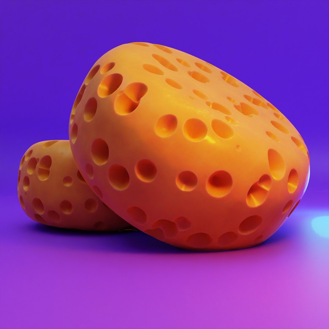 3D 3d model of cheese with materials light and scene - TurboSquid 1928855