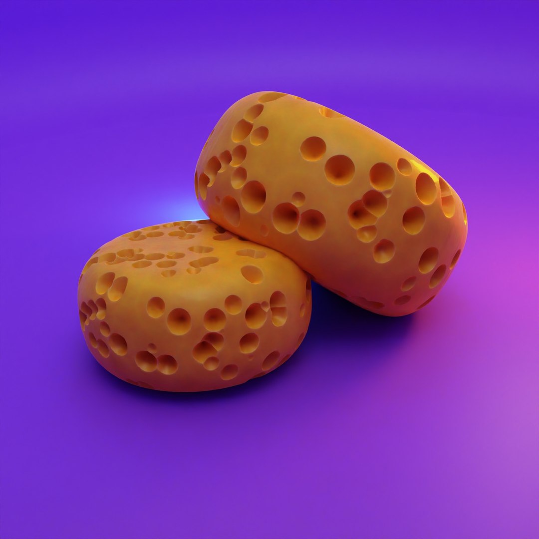 3D 3d model of cheese with materials light and scene - TurboSquid 1928855
