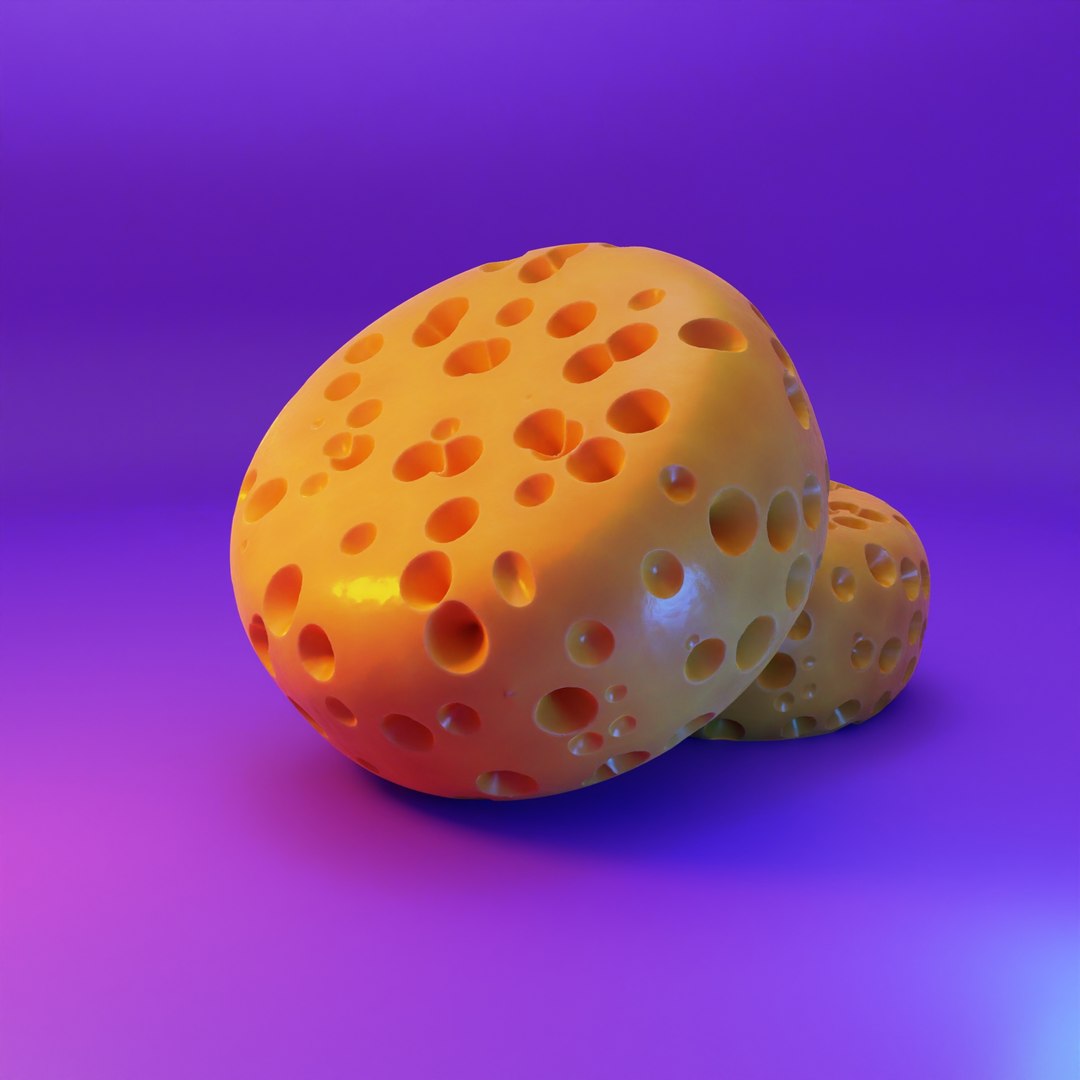 3D 3d model of cheese with materials light and scene - TurboSquid 1928855