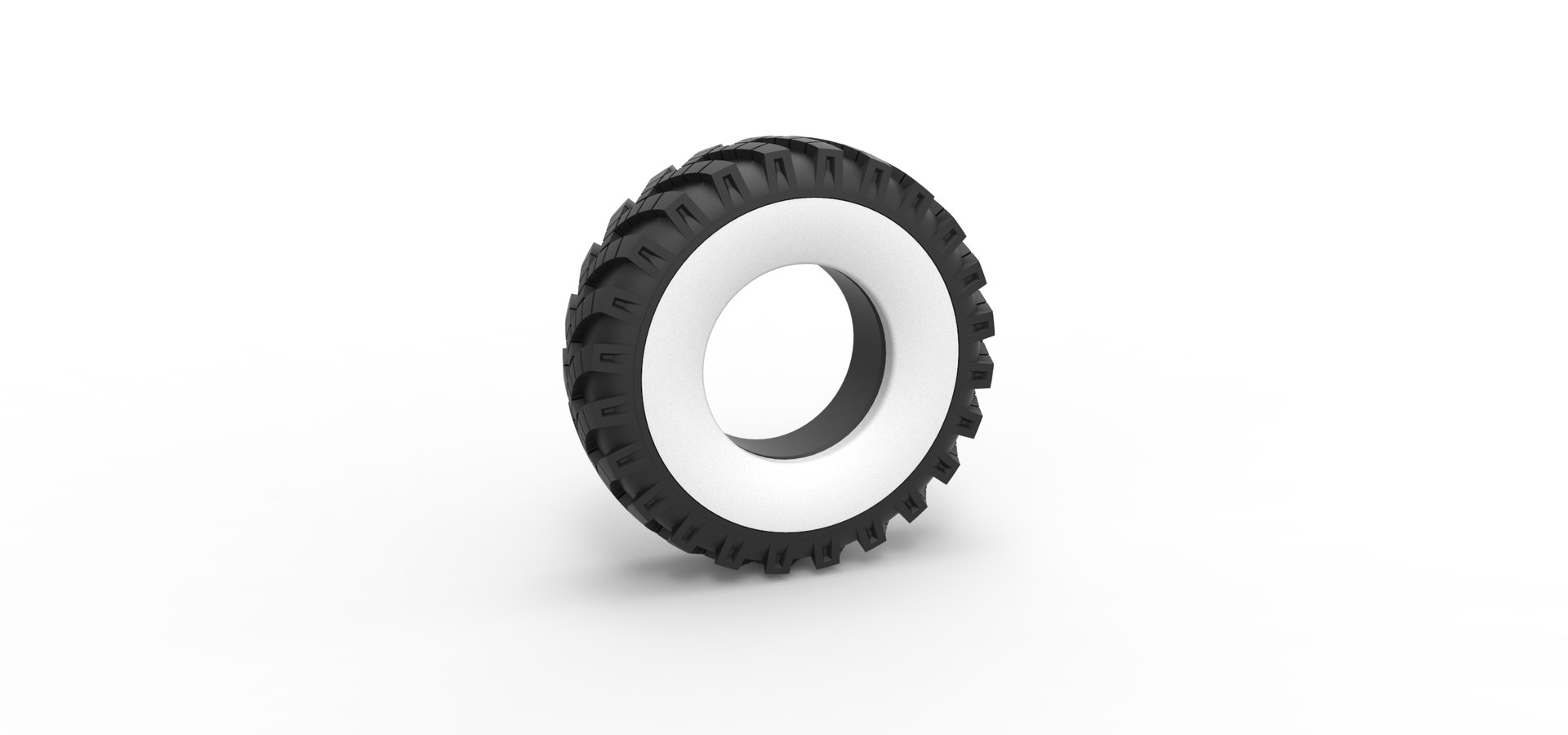 Diecast military whitewall tire Scale 1 to 25 3D - TurboSquid 2110648