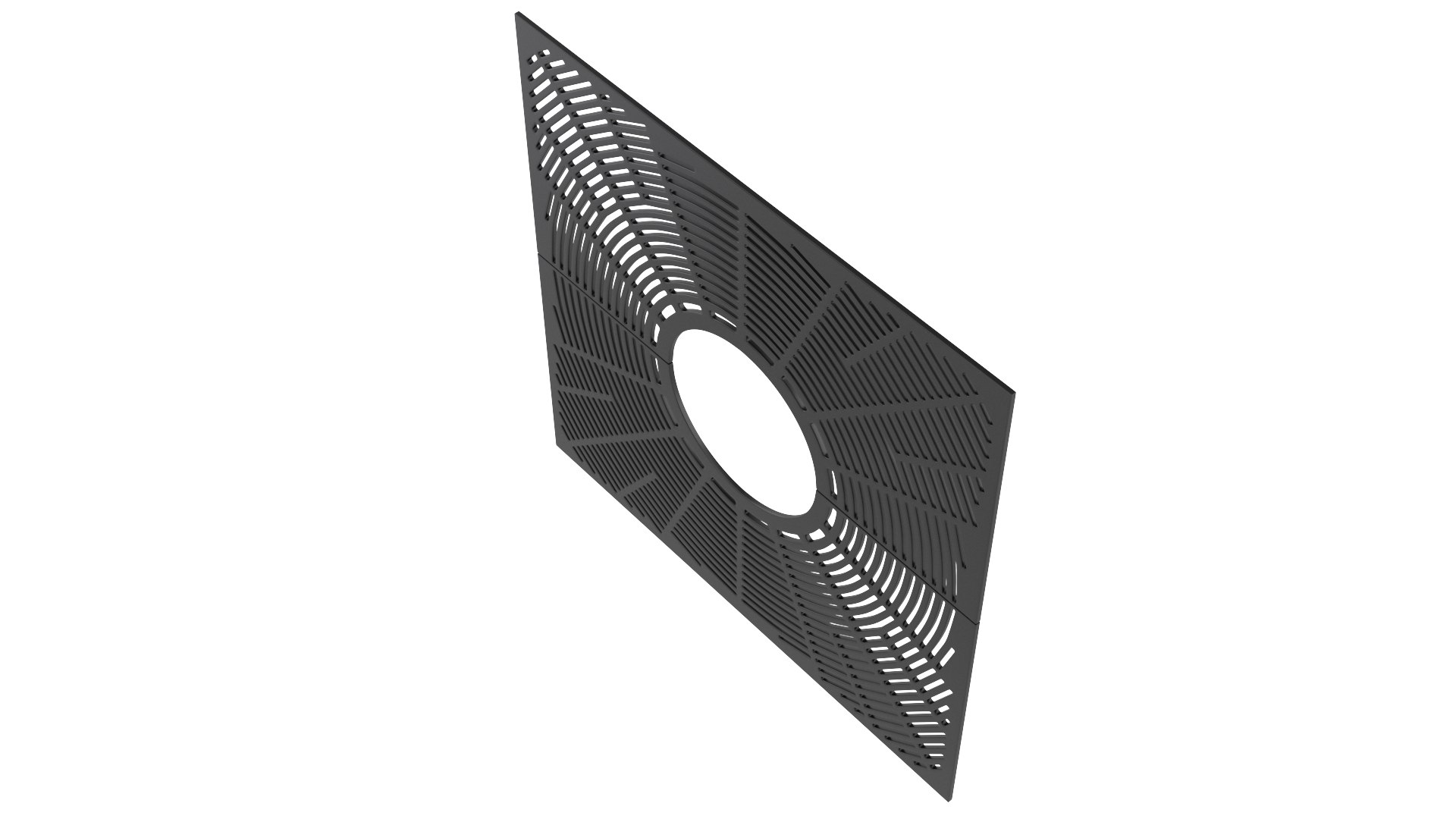 3D Tree Grate - TurboSquid 1711858