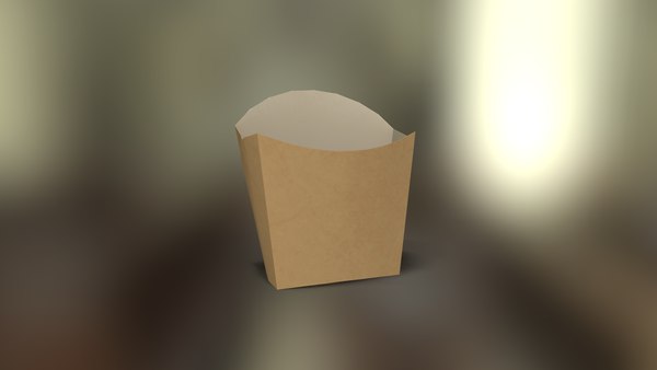 Fries Packing Box 3D model - TurboSquid 1878554