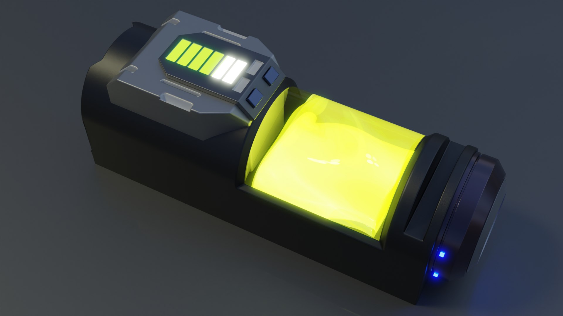 3D Sci-fi Glowing Battery Low-poly 3D Model - TurboSquid 1973094