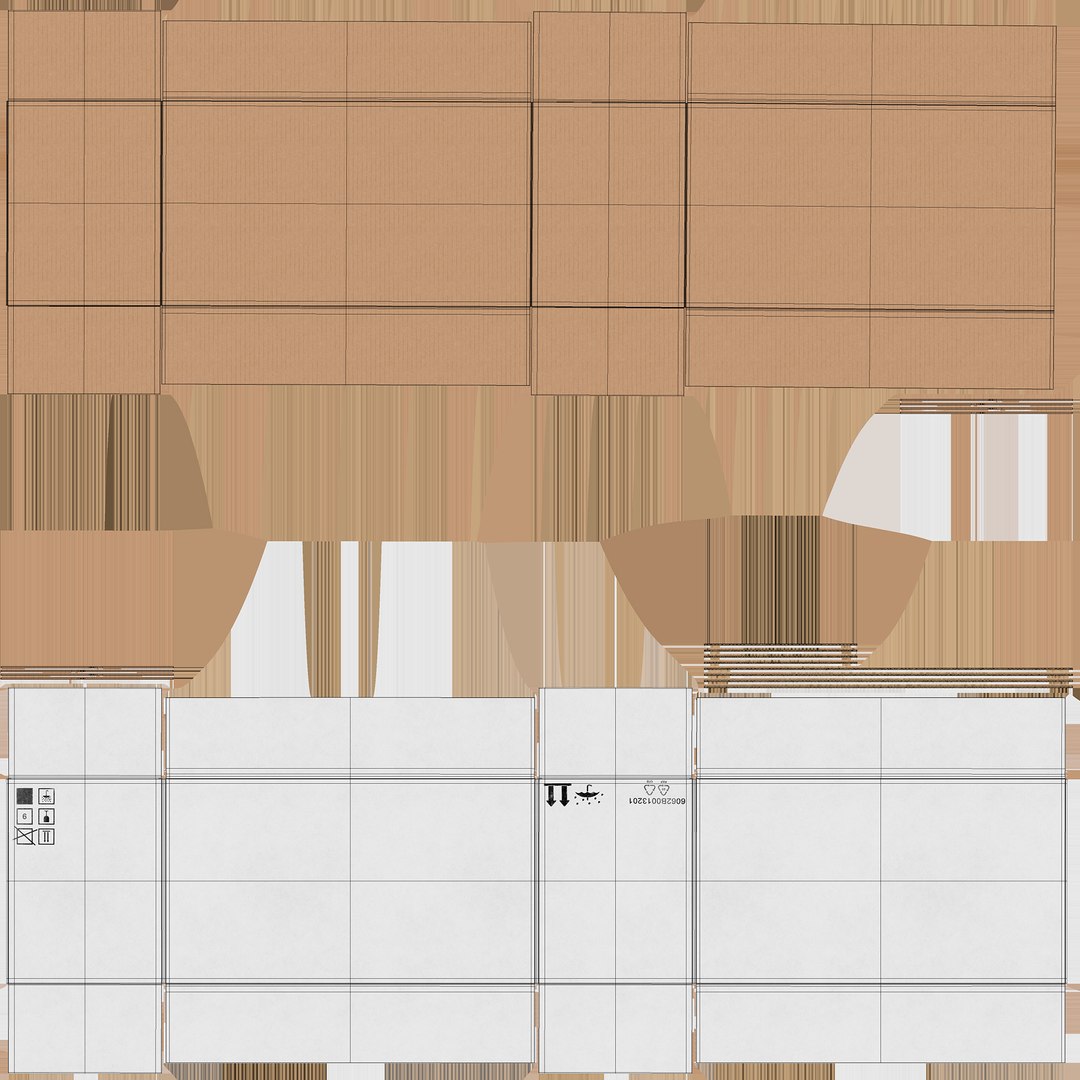 Cardboard Box White 01 3D - TurboSquid 1379613