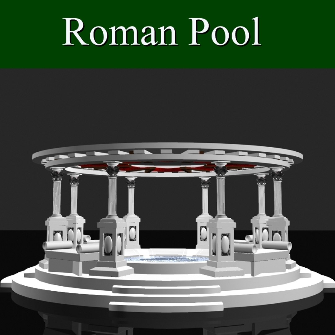 Roman Pool 3d Obj