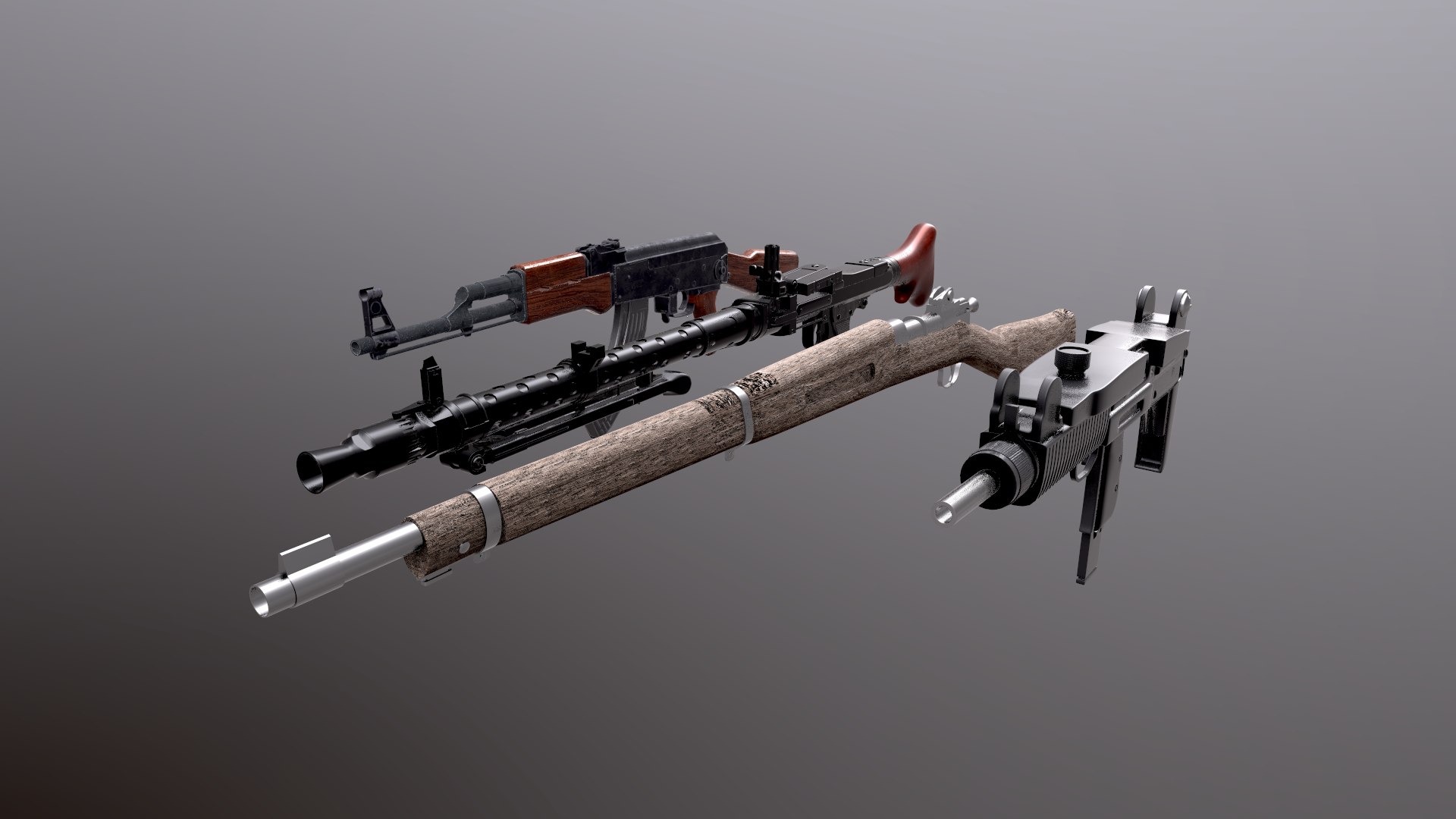 3D Weapon Pack - TurboSquid 1710820