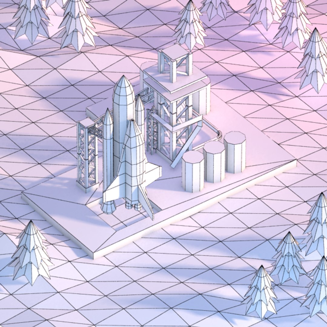 Spaceport Space Port 3d Max