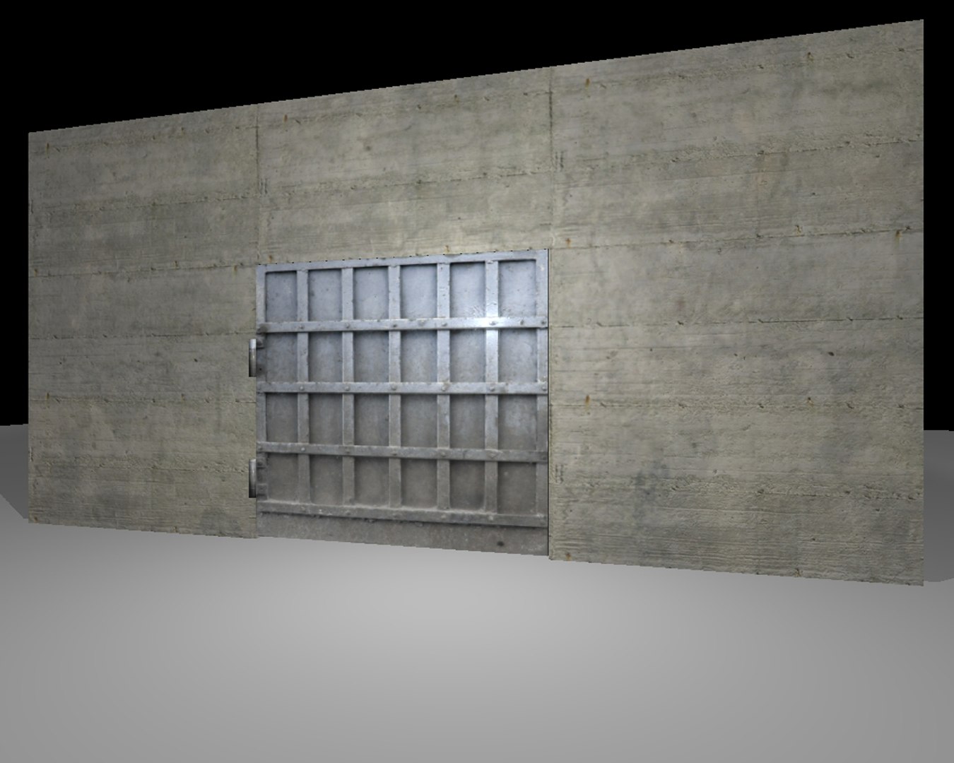 3d steel bunker door