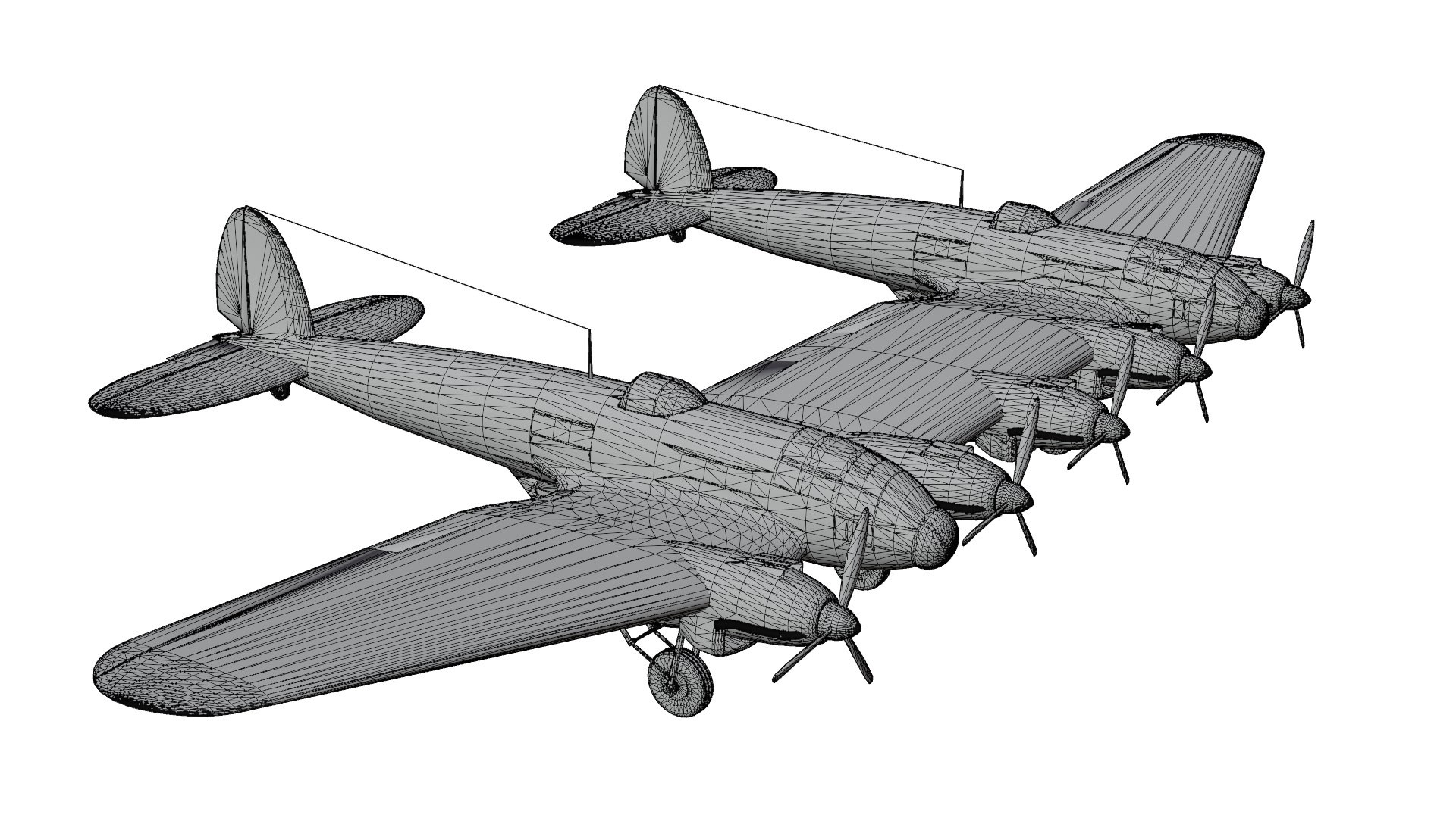 Heinkel He 111Z 3D Model - TurboSquid 2248869