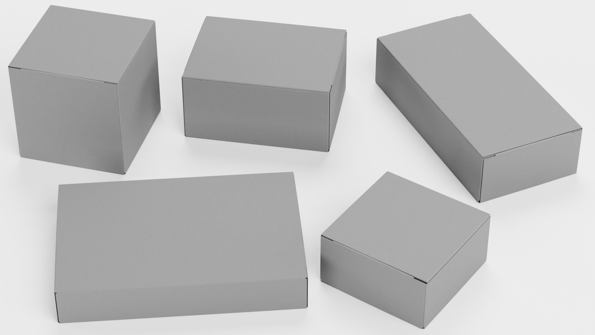 Paper Boxes Collection 3D Model - TurboSquid 2236873