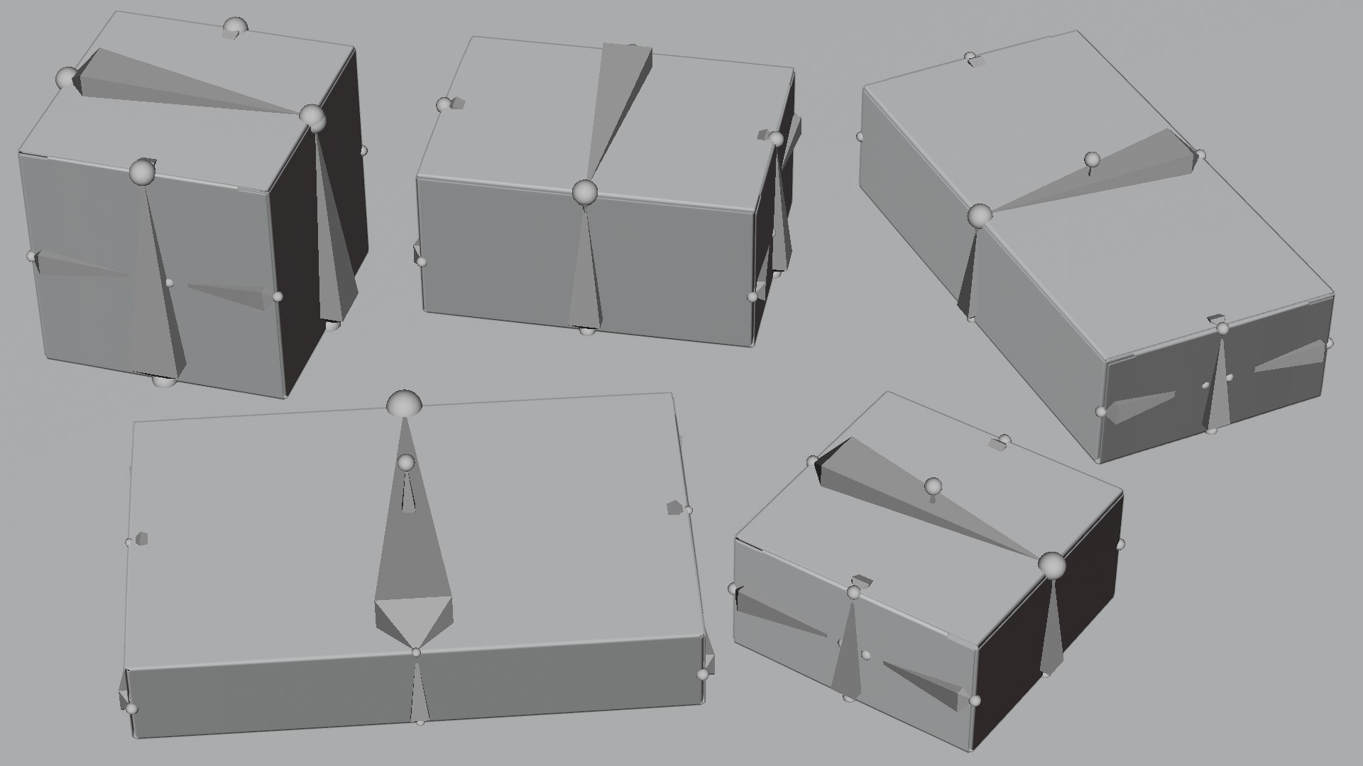 Paper Boxes Collection 3D Model - TurboSquid 2236873