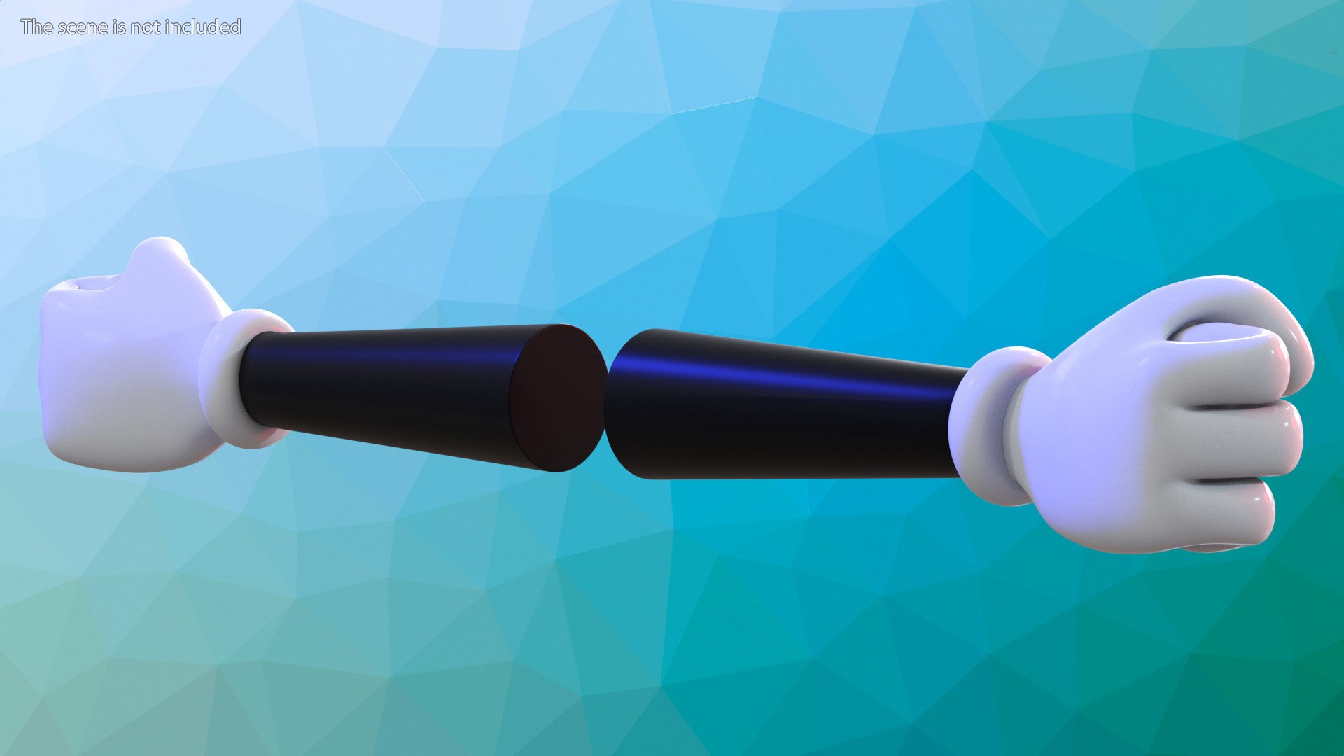 Cartoon Fists In Gloves 3D Model - TurboSquid 1981834