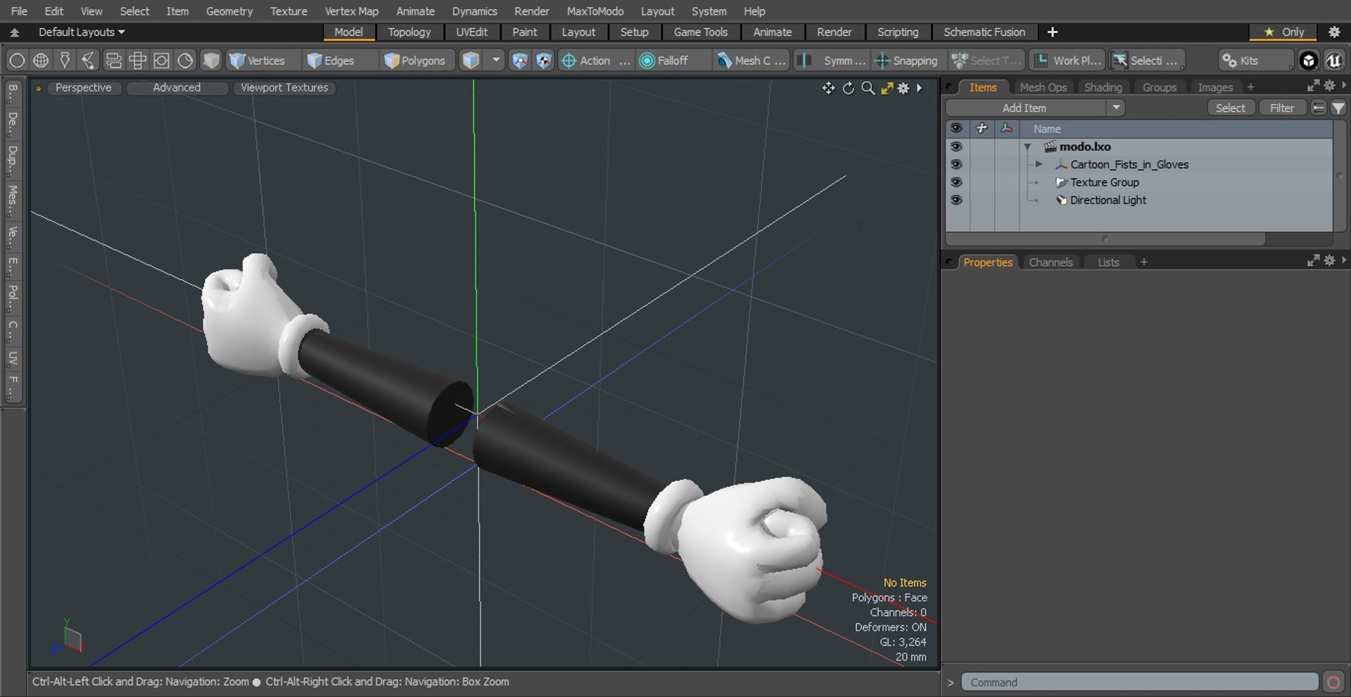 Cartoon Fists in Gloves 3D model - TurboSquid 1981834