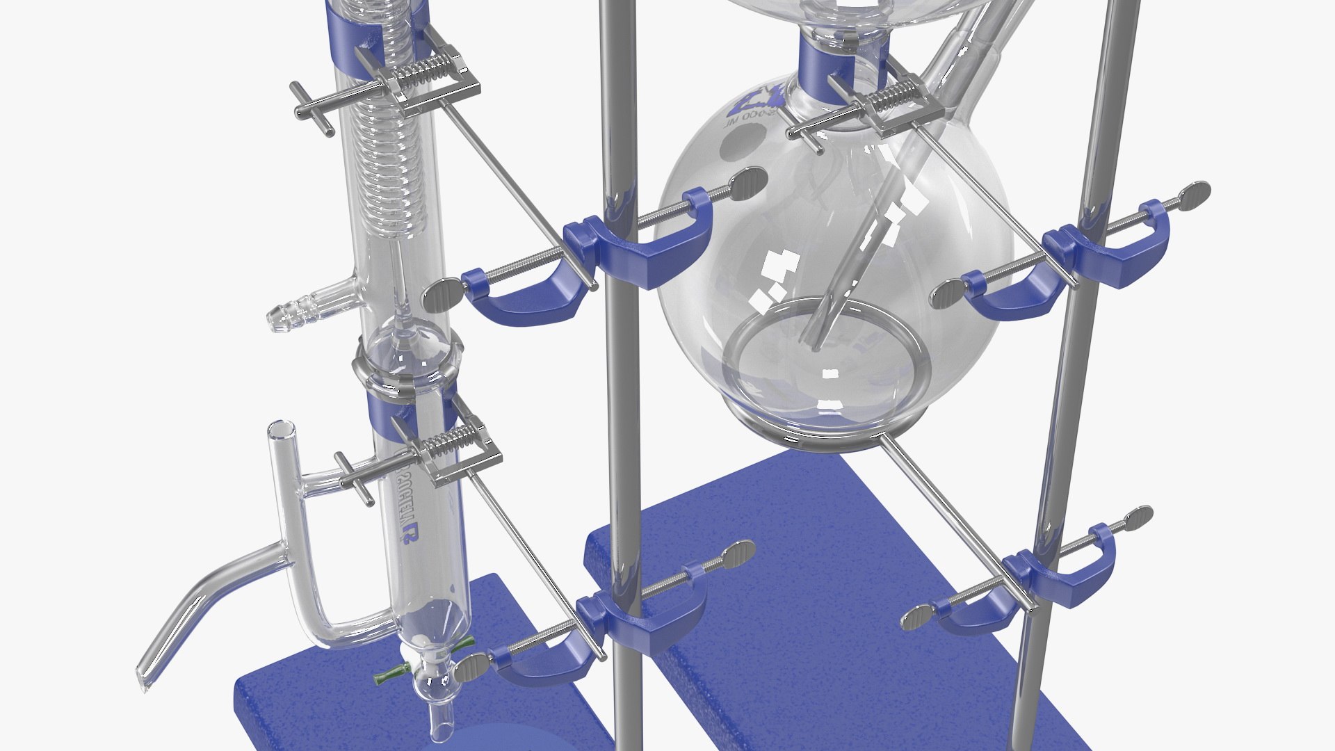Steam distillation laboratory kit 3D model - TurboSquid 1458571