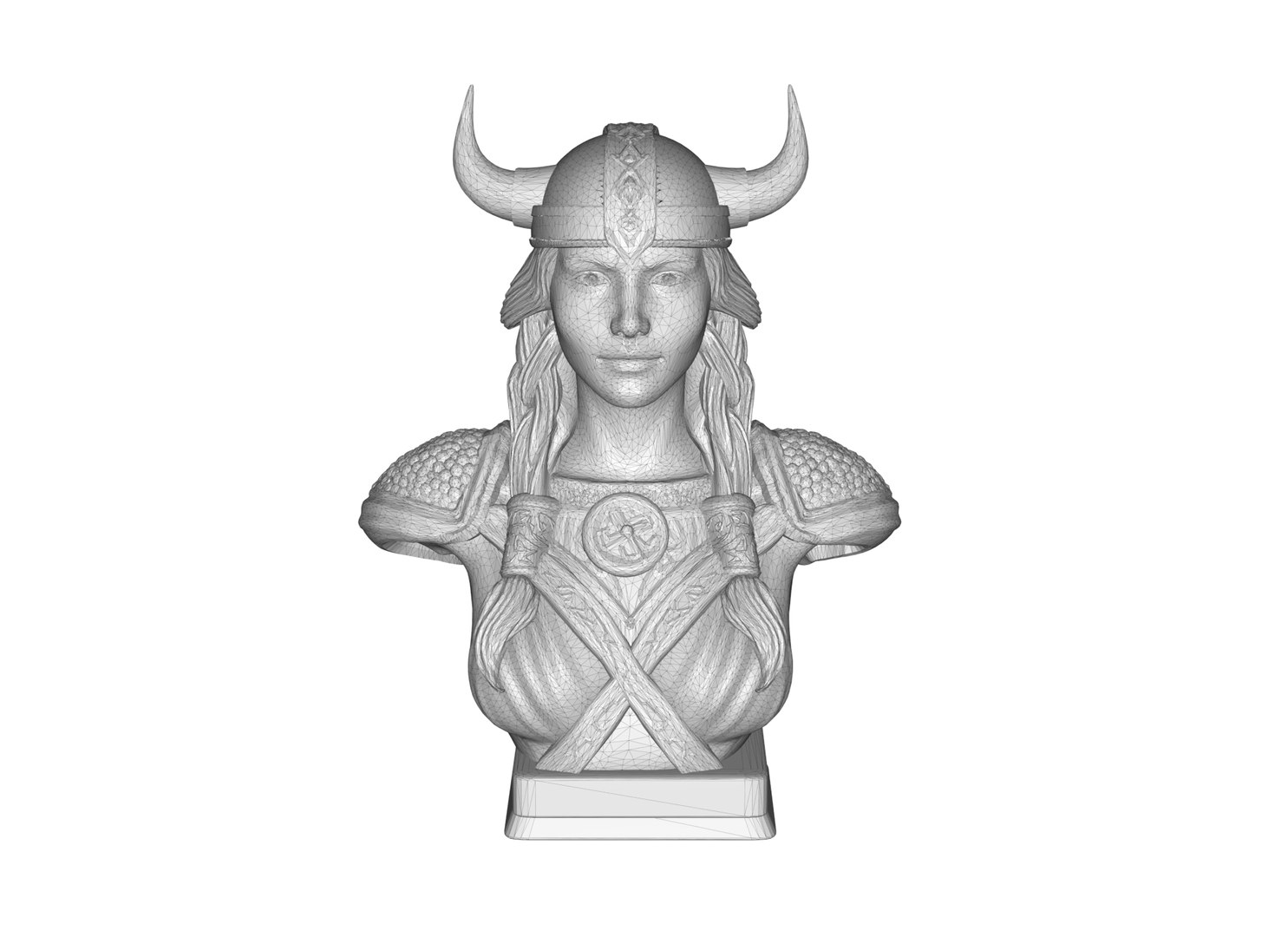 Viking Woman Bust 3D Model - TurboSquid 2211639