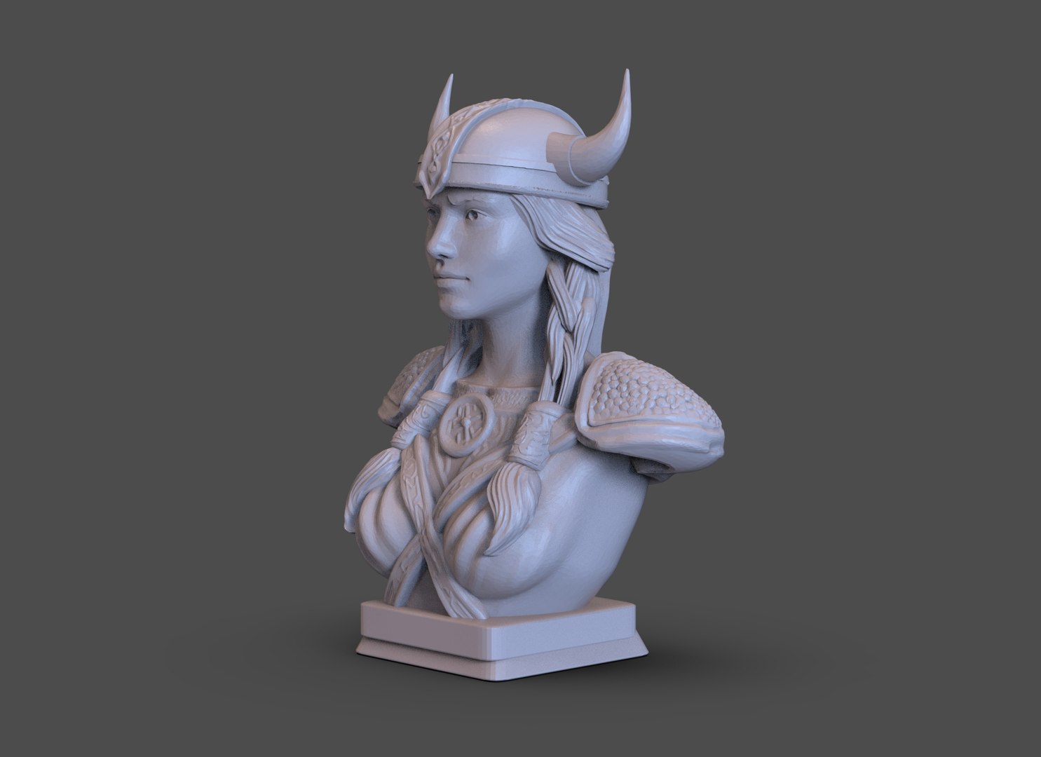 Viking Woman Bust 3D Model - TurboSquid 2211639