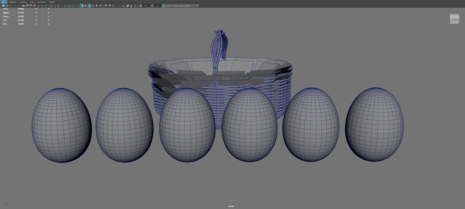 Easter Eggs - MAYA Rigged 3D Model - TurboSquid 2392540