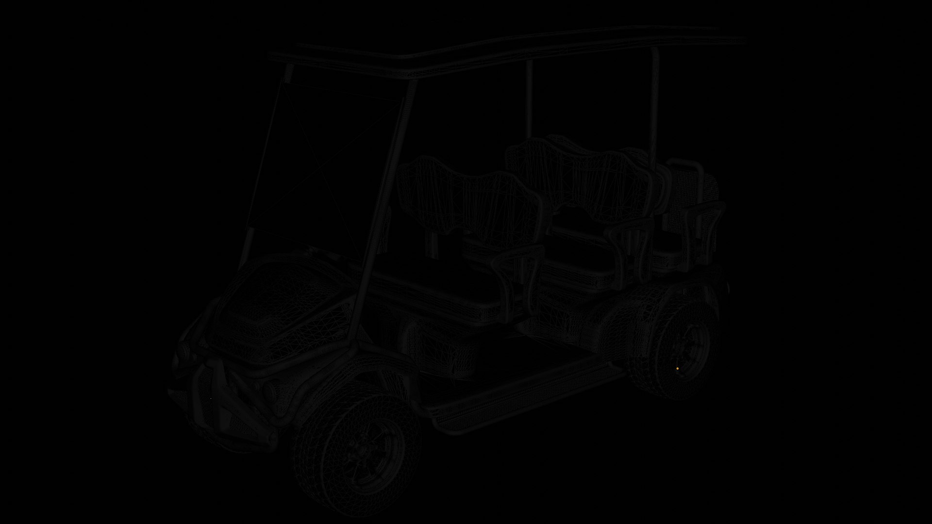 3D Model Golf Cart 6 Seater1 - TurboSquid 2095532