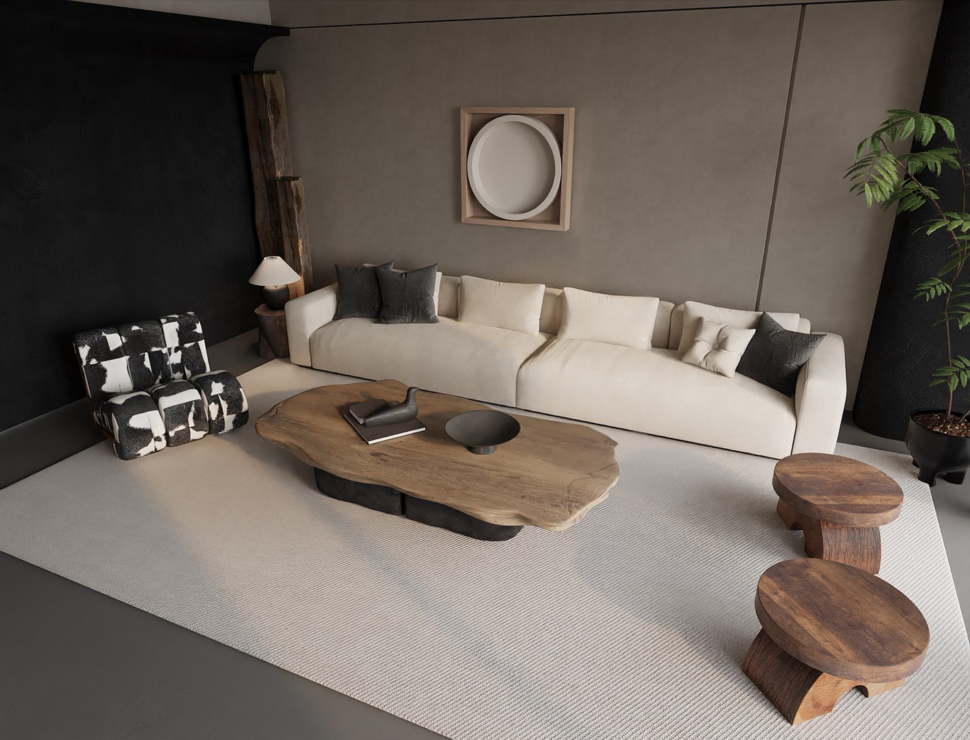 Homestay Living Room 3D Model - TurboSquid 2381041