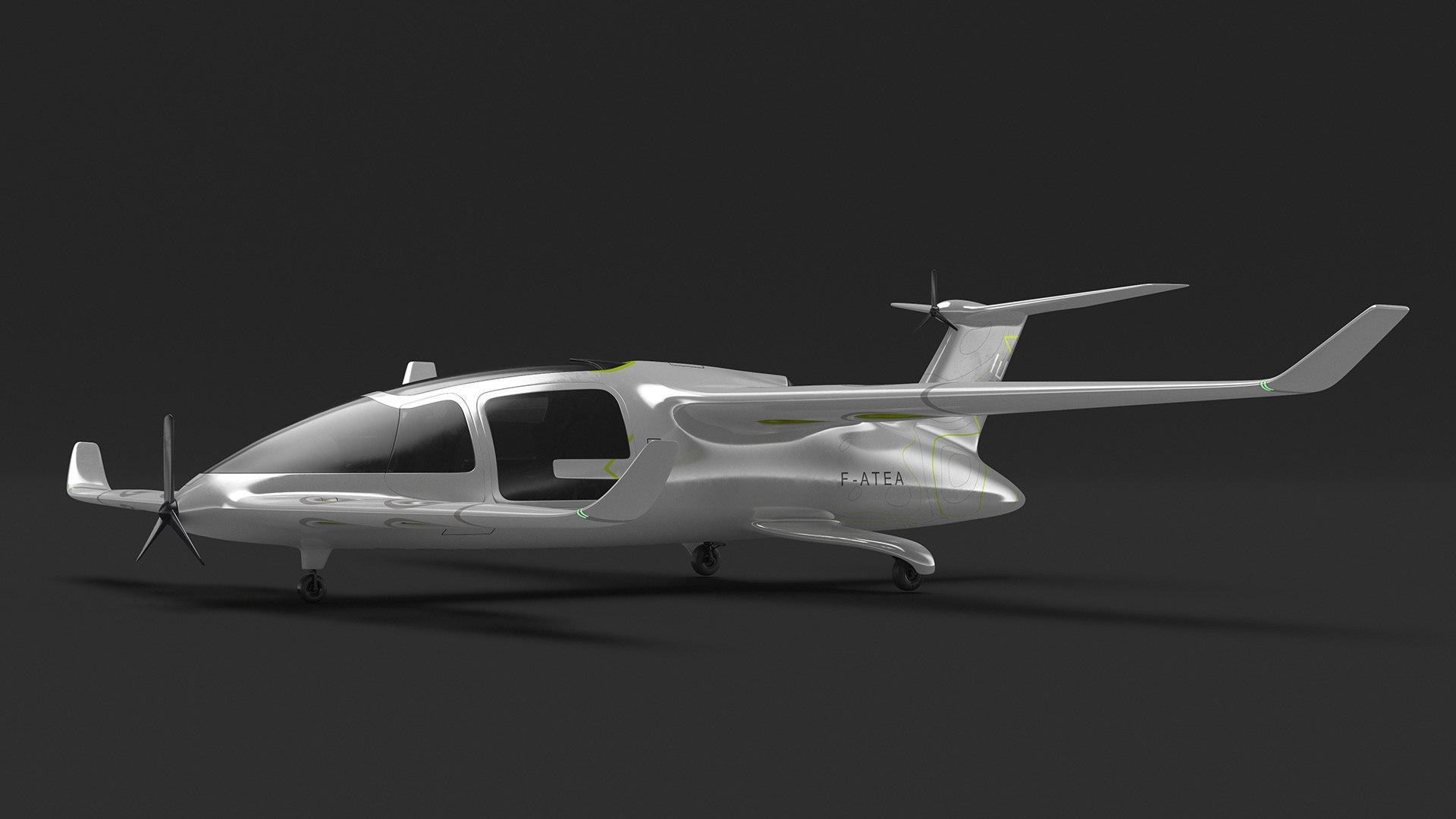 Atea EVTOL Silver 3D Model - TurboSquid 2267502