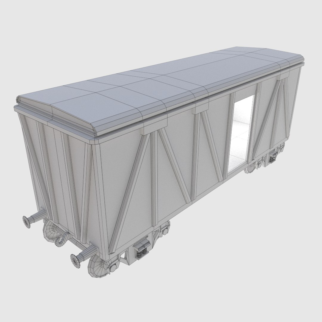 Train Wagon Cargo 3d 3ds
