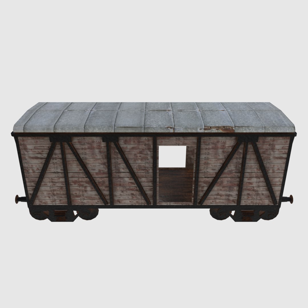 Train Wagon Cargo 3d 3ds