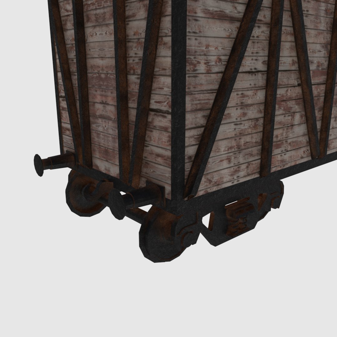 Train Wagon Cargo 3d 3ds