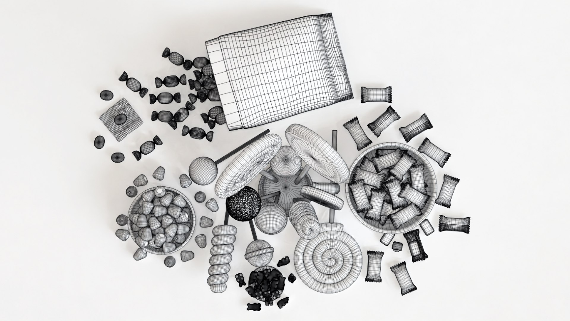 Candy Pack 001 Model - TurboSquid 2229169