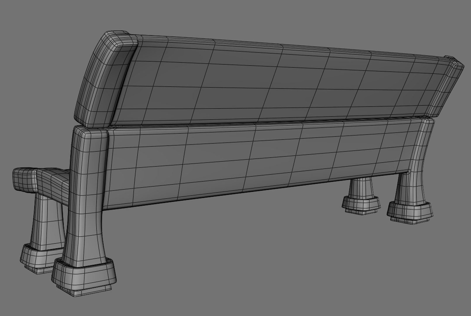 3d Bench Wood Cartoon