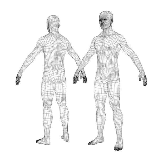 human man 3d model