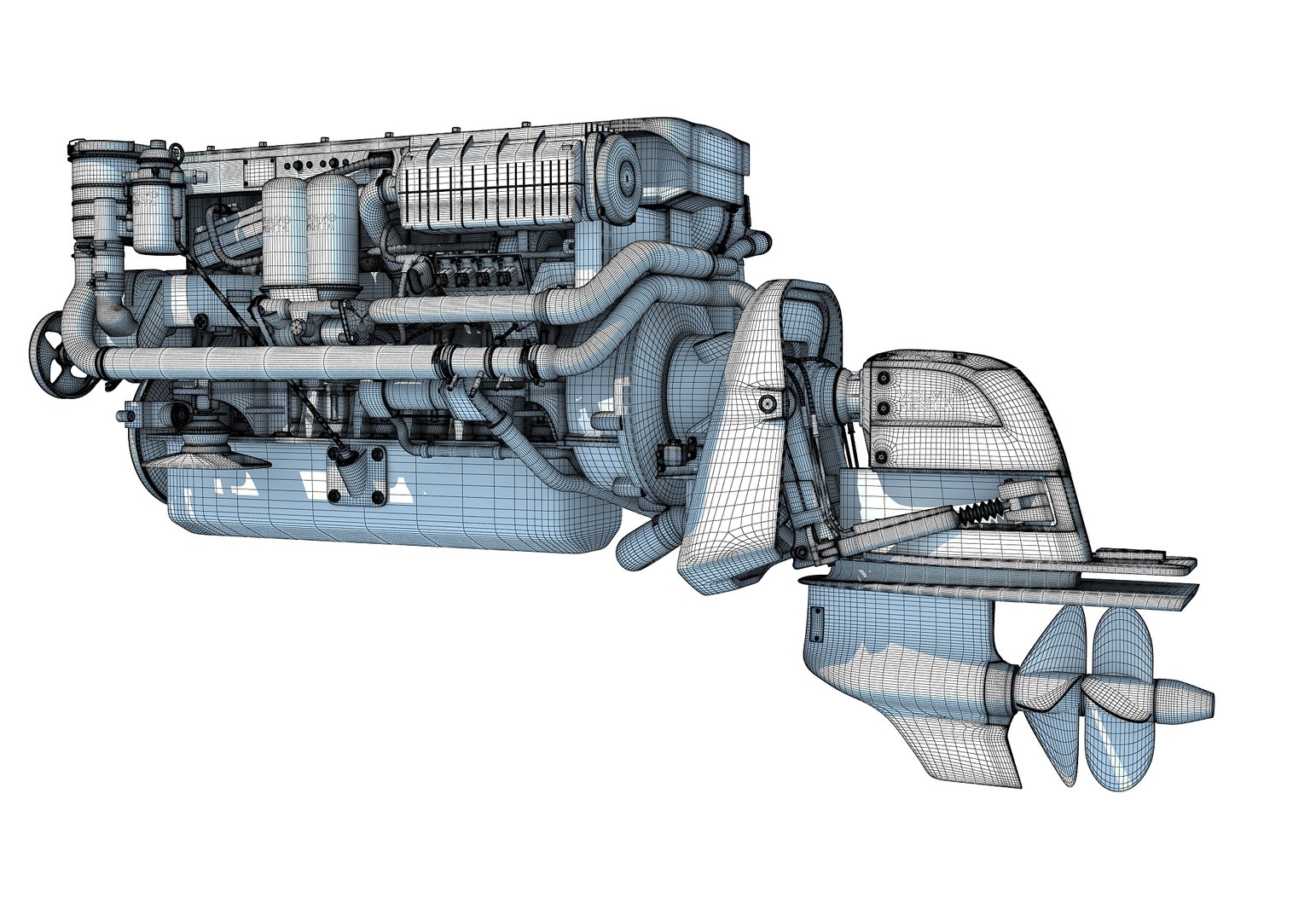 Penta Marine Engine Model - TurboSquid 1301675
