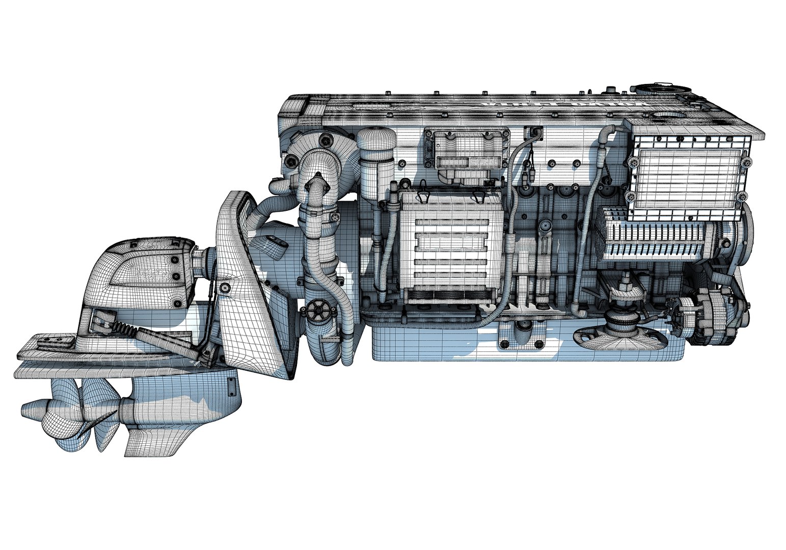 Penta marine engine model - TurboSquid 1301675