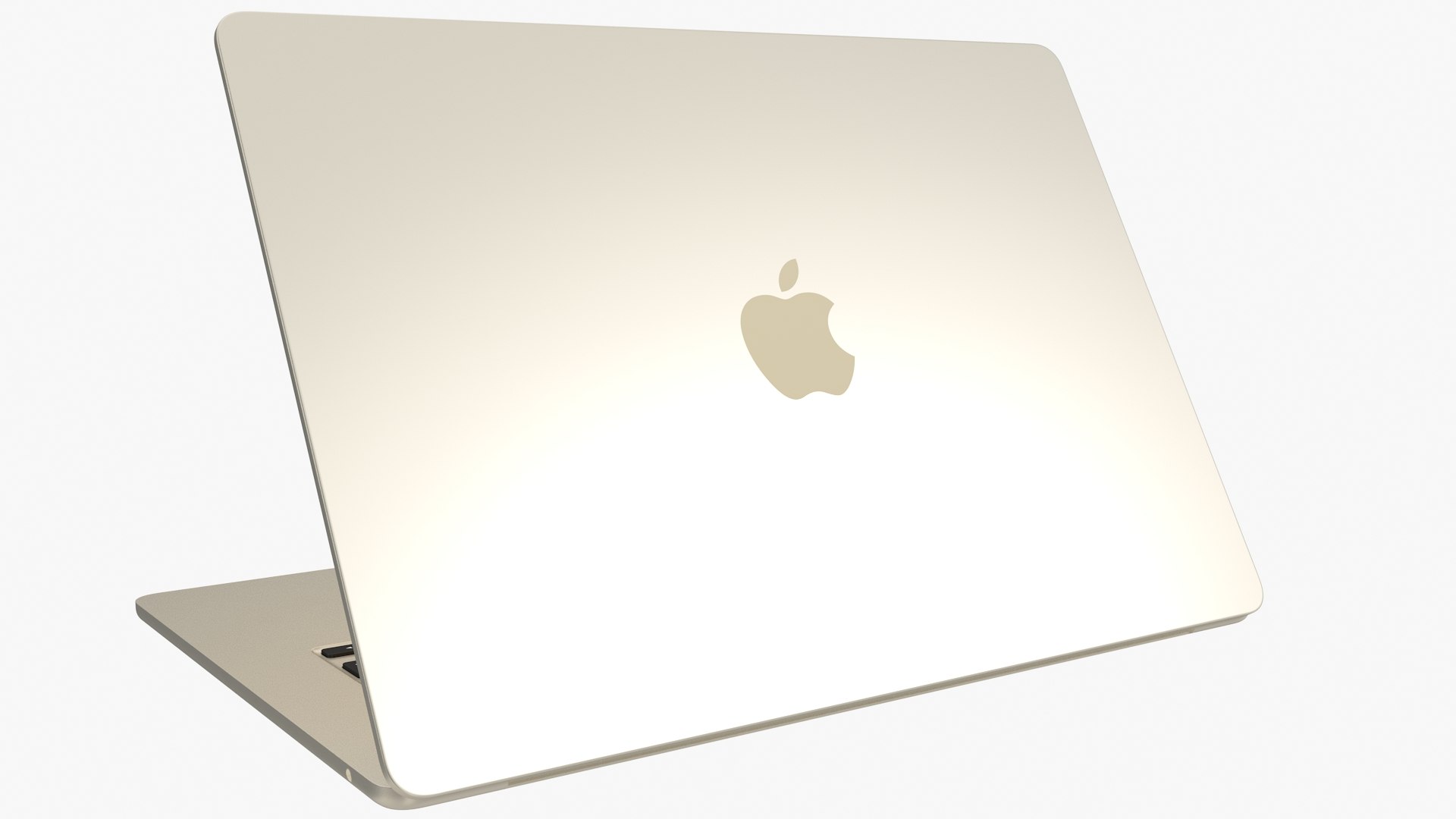 3D Model Apple MacBook Air 15 M3 2024 Starlight Rigged - TurboSquid 2218213