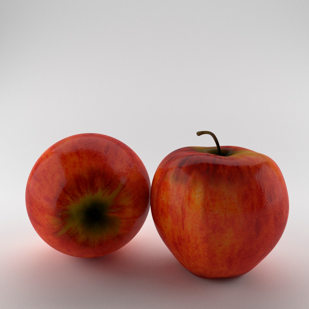 3d obj apple