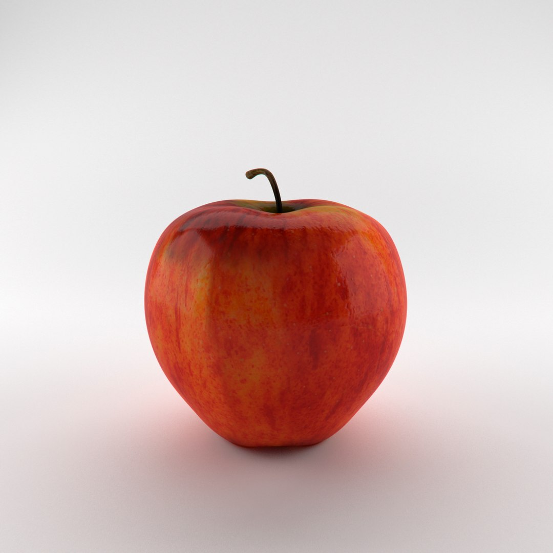 3d obj apple