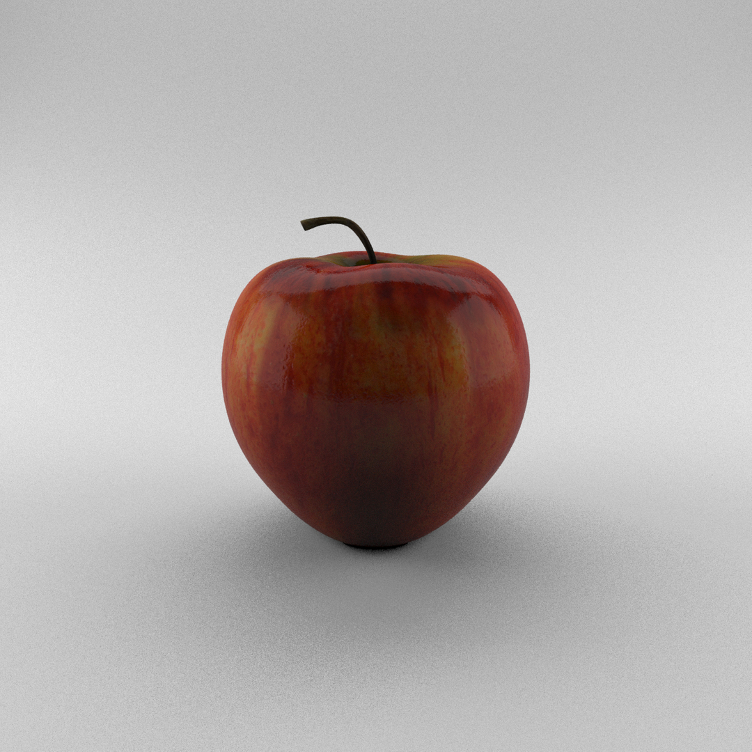 3d obj apple