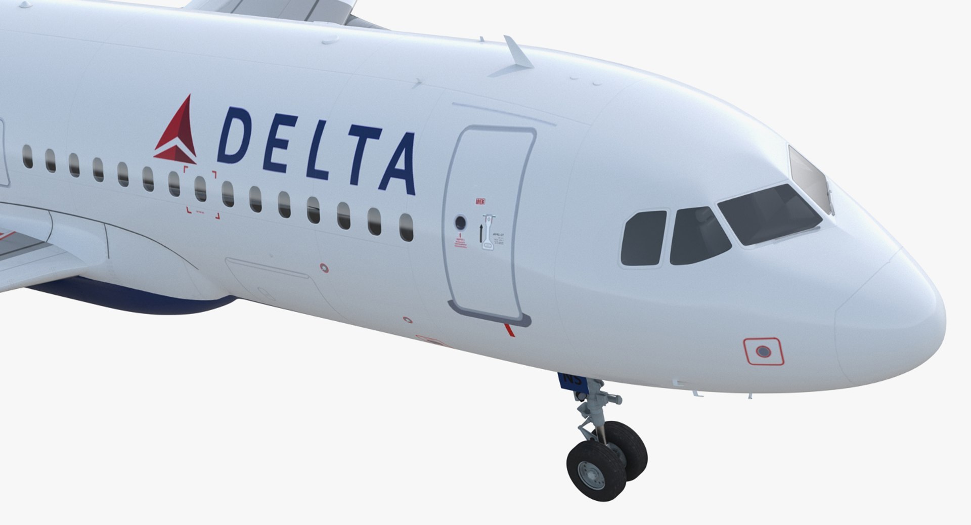 3D airbus a320 delta air lines model - TurboSquid 1290278